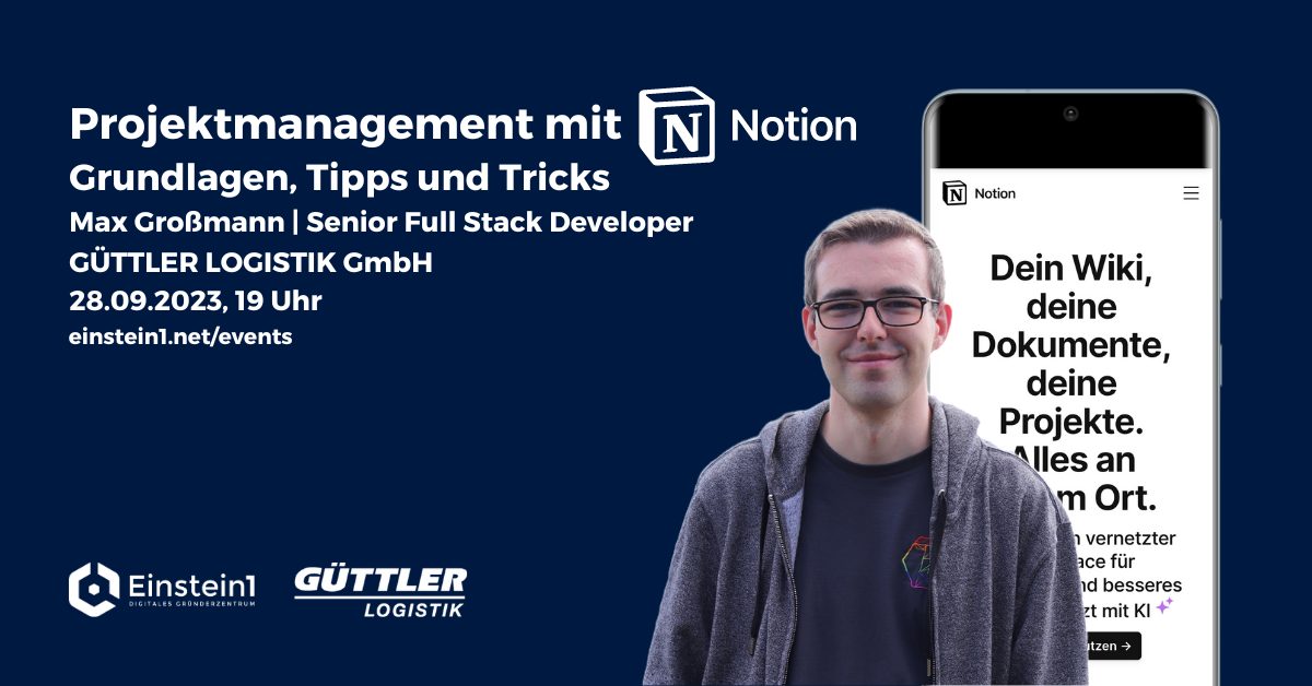 Digital Donnerstag mit Max Großmann von Güttler | Einstein1